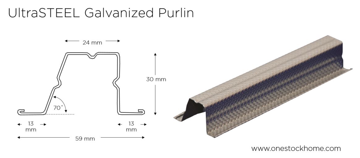UltraSTEEL Galvanized Purlin cheap price | OneStockHome