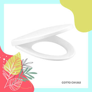 ฝาชักโครก Soft close COTTO C91252 ฝารองนั่ง อีลองเกต | OneStockHome