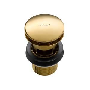 COTTO CT677#GR(HM) สะดืออ่างล้างหน้าแบบกด(สีทอง) | OneStockHome