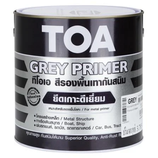 TOA สีรองพื้นกันสนิม สีเทา ทาเหล็ก ราคาโรงงาน | OneStockHome