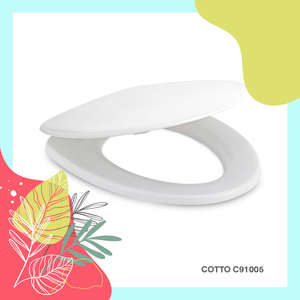 ฝาชักโครก Soft close COTTO C91005 ฝารองนั่ง อีลองเกต | OneStockHome