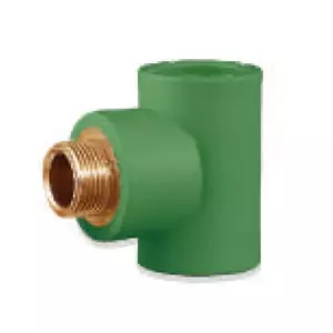 ท่อ PPR SCG ช้าง สีเขียว สามทางเกลียวนอกทองเหลือง | OneStockHome