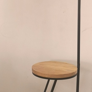 โคมไฟตั้งพื้น โคมไฟตั้งพื้น CARINI L715 สีขาว/ดำ/ลายไม้ | OneStockHome