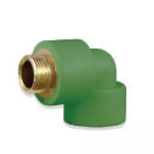 ท่อ PPR SCG ช้าง สีเขียว ข้องอ 90 เกลียวนอกทองเหลือง | OneStockHome