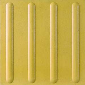 Concrete Block Guiding Block 40x40x3.5 cm Yellow | OneStockHome