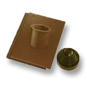 Prestige Prestige Meridian Brown Pipe Vent Tile Set | OneStockHome