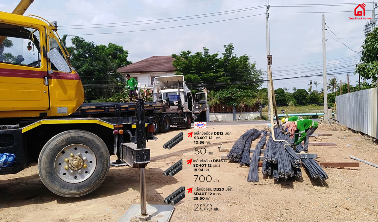 เหล็กข้ออ้อย SD40 DB 12 ยาว 10ม. 8.88กก./เส้น ราคาถูก | OneStockHome