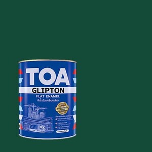 oil paint TOA GLIPTON Flat Enamel G576 Lawn Green 1/4GL | OneStockHome