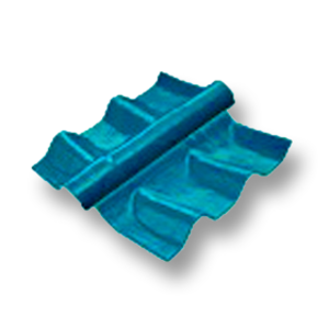 Oran Roman Roof Oranit Roman Tiles Blue Turquoise R24 | OneStockHome