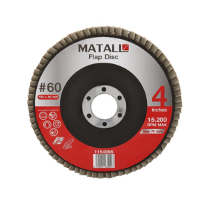 แผ่นเจียร กระดาษทราย ผ้าทรายซ้อนหลังแข็ง 4” MATALL 60 | OneStockHome