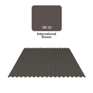 แผ่นผนังเมทัลชีท Lysaght Panelrib® International Brown | OneStockHome