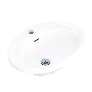 อ่างล้างหน้าฝังบนเคาน์เตอร์ (1 รูก๊อก) COTTO C007 เจด | OneStockHome