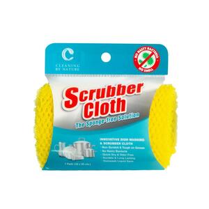 ผ้าล้างจาน 25x25cm SCRUBBER CLOTH เหลือง ราคาถูก | OneStockHome