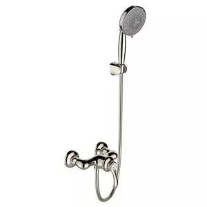 ก๊อกผสมยืนอาบแบบติดผนัง พร้อมฝักบัวสายอ่อน รุ่น Fairfex | OneStockHome