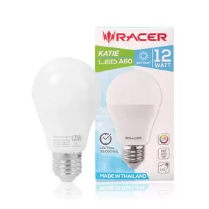หลอดไฟ LED 12 วัตต์ (Day Light) RACER ราคาถูก | OneStockHome