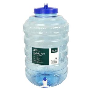 ถังน้ำดื่มเพ็ทใสME 18.9L มีก๊อก WALL ฟ้า ราคาถูก | OneStockHome