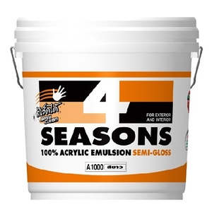 สีทาภายนอก TOA 4 SEASONS #AG1000 ชนิดกึ่งเงา 5 แกลลอน | OneStockHome