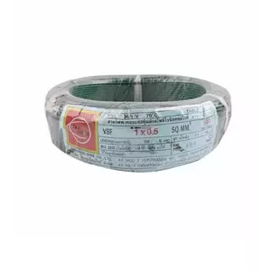 สายไฟ VSF 0.5 x 100 เมตร สีเขียว cheap price | OneStockHome