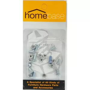 สกรูเกลียวมิลพร้อมน็อต JP DEXZON 4X8 มม. แพ็ก 25 ชิ้น | OneStockHome