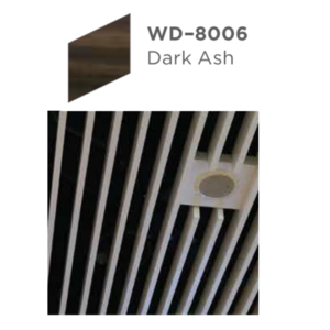 Aluminum Baffle Ceiling Linea Simplicity WD-8006 Dark | OneStockHome