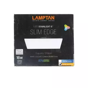 โคมไฟดาวน์ไลท์ LED 16 วัตต์ เหลี่ยม รุ่น SLIM EDGE | OneStockHome