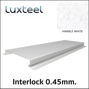Metal Sheet Interlock Luxteel Marble White | OneStockHome