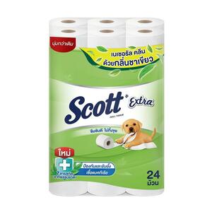 กระดาษชำระ SCOTT EXTRA NATURAL CLEAN แพ็ค24 ราคาถูก | OneStockHome