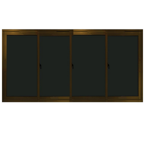 หน้าต่าง อลูมิเนียม FSSF มุ้ง สีชา MHOLARN 240x110CM | OneStockHome