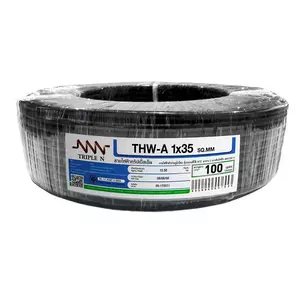 สายไฟ THW-A NNN 1x35 SQ.MM 100M ดำ ราคาถูก ส่งทั่วไทย | OneStockHome
