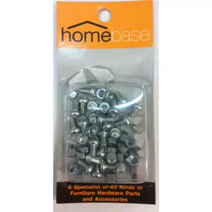 สกรูเกลียวมิลพร้อมน็อต JP DEXZON 5X8 มม. แพ็ก 25 ชิ้น | OneStockHome