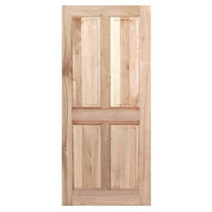 MERANTI WOOD DOOR 4-PANEL 5-EDGE VK cheap price | OneStockHome