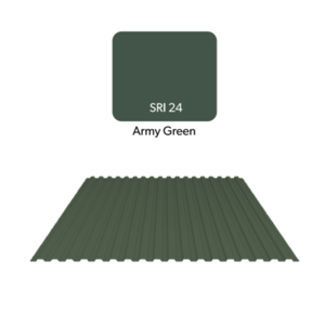 แผ่นผนังเมทัลชีท Lysaght Panelrib® Army Green บลูสโคป | OneStockHome