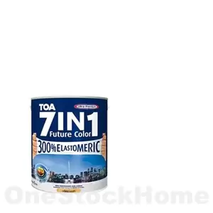 สีน้ำทาภายนอก TOA 7IN1 BASE D ชนิดกึ่งเงา 10ลิตร | OneStockHome