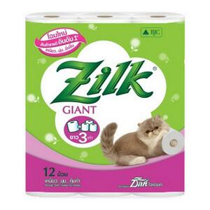 กระดาษชำระ ZILK ไจแอนด์ แพ็ค 12 ราคาถูก ส่งทั่วไทย | OneStockHome