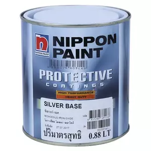 สีน้ำมันลายฆ้อน NIPPON PAINT MIO SILVER BASE 0.8 ลิตร | OneStockHome