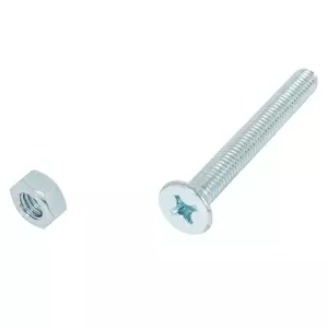 สกรูเกลียวมิลพร้อมน็อต JF DEXZON 6X50 มม. แพ็ก 25 ชิ้น | OneStockHome