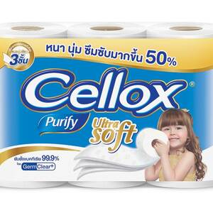 กระดาษชำระ CELLOX PREMIUM แพ็ค6 ราคาถูก | OneStockHome