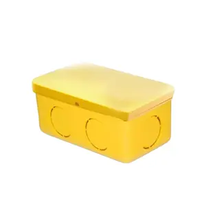 กล่องพักสายไฟ 4x2 PVC สีเหลือง 1/2 นิ้ว SCG ราคาถูก | OneStockHome