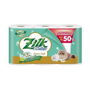 กระดาษชำระ ZILK EXTRA SOFT JUMBO แพ็ค 6 ราคาถูก | OneStockHome