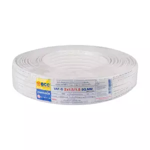 สายไฟ VAF-G BCC 2x1.5/1.5 SQ.MM 100M.ขาว ราคาถูก | OneStockHome