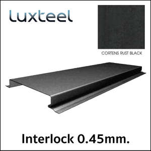 Metal Sheet Interlock Luxteel Cortens Rust Black | OneStockHome