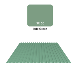 แผ่นผนังเมทัลชีท Lysaght Panelrib® Jade Green บลูสโคป | OneStockHome