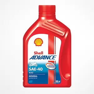 น้ำมันเครื่อง SHELL ADVANCE AX3 SAE-40 ราคาถูก | OneStockHome
