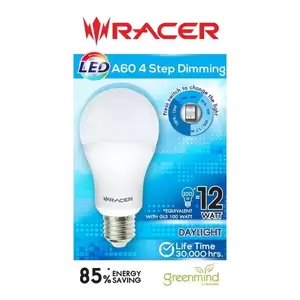 หลอดไฟ LED BULB 12 วัตต์ ปรับแสง (DAY LIGHT) RACER | OneStockHome