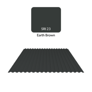 แผ่นผนังเมทัลชีท Lysaght Panelrib® Earth Brown บลูสโคป | OneStockHome
