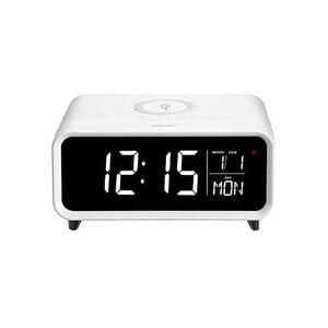 นาฬิกาตั้งโต๊ะดิจิทัล RIN 215070402 6.5X4 นิ้ว สีขาว | OneStockHome