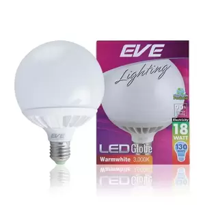 หลอดไฟ LED GLOBE 18 วัตต์ (Warm White) EVE Lighting | OneStockHome