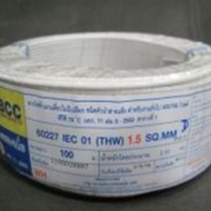 สายไฟ 60227 IEC01 THW BCC 1x6 Sq.mm 100m ขาว ราคาถูก | OneStockHome