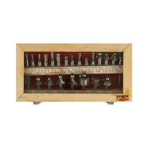 24 PIECE ROUTER BITSET EUROX Best Price | OneStockHome