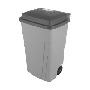 SQUARE DUSTBIN+WHEEL 120L GRAY Best Price | OneStockHome